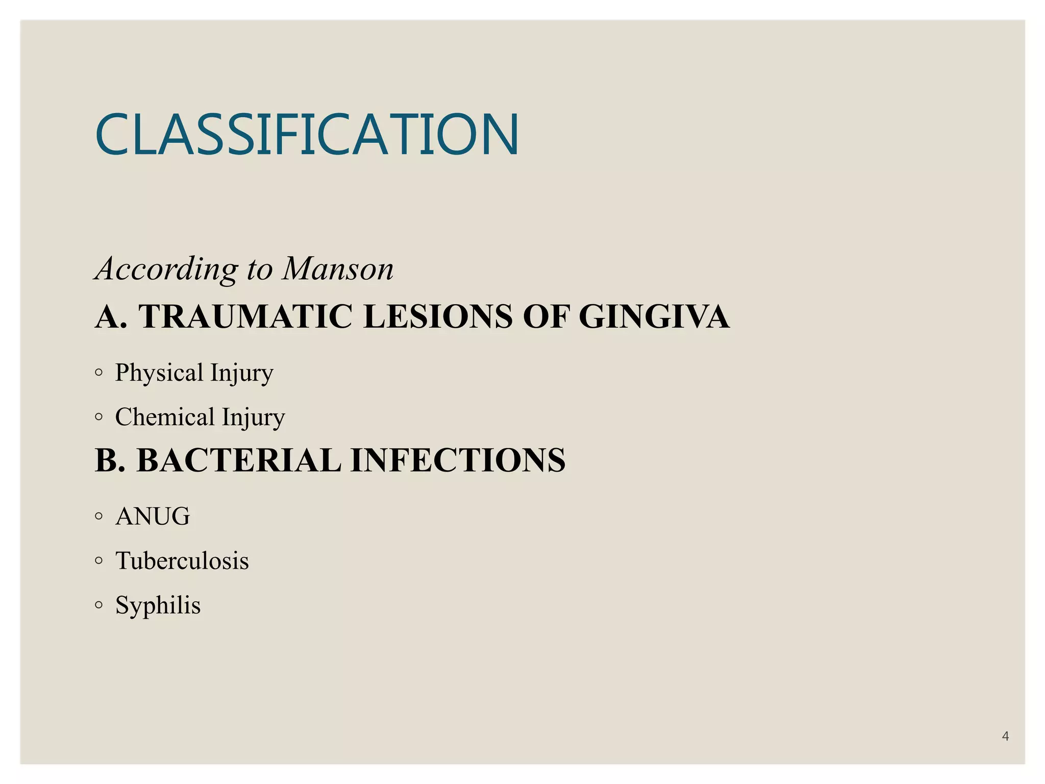 ACUTE GINGIVAL INFECTIONS | PPTX