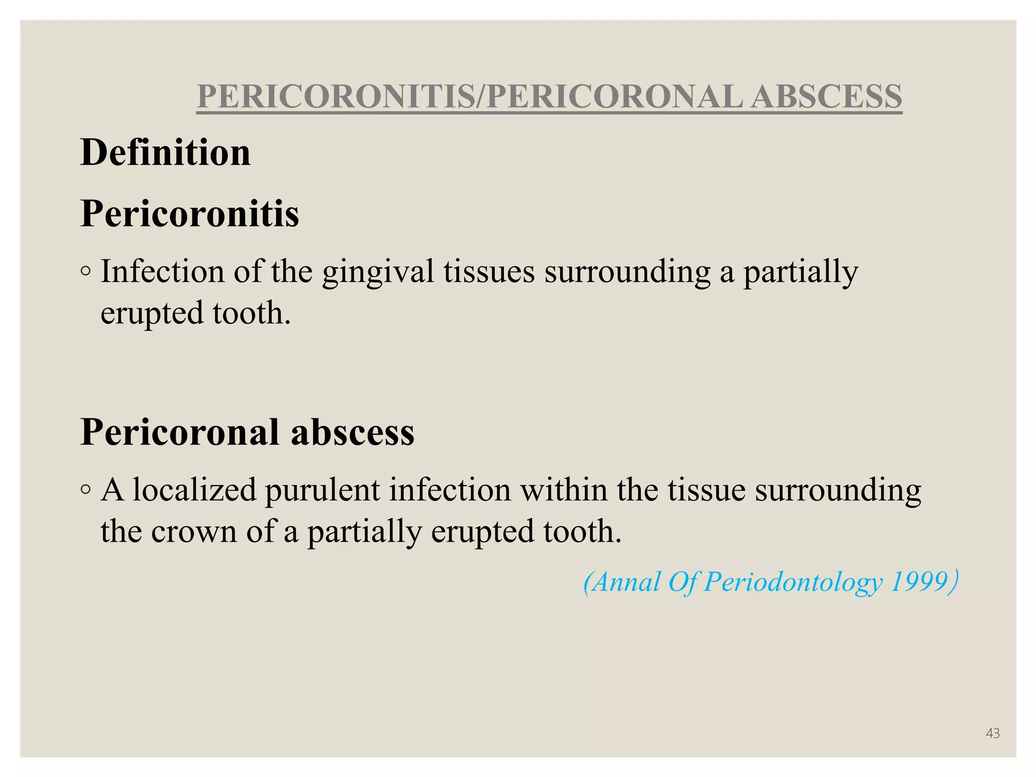 ACUTE GINGIVAL INFECTIONS | PPTX