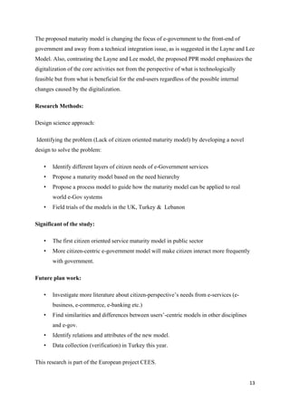A citizen oriented e government maturity model | PDF
