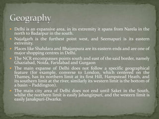 A city that is delhi | PPTX