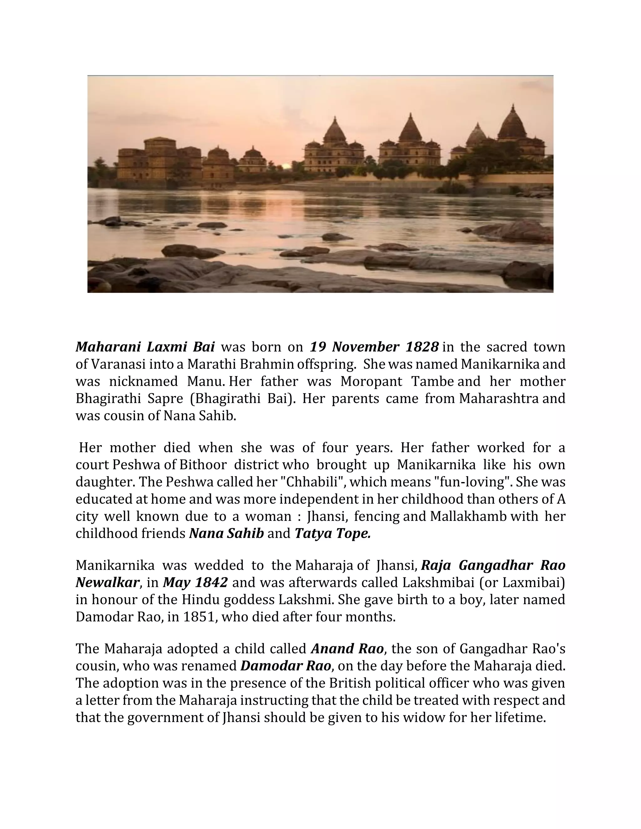 A city well known due to a woman - Jhansi | PDF