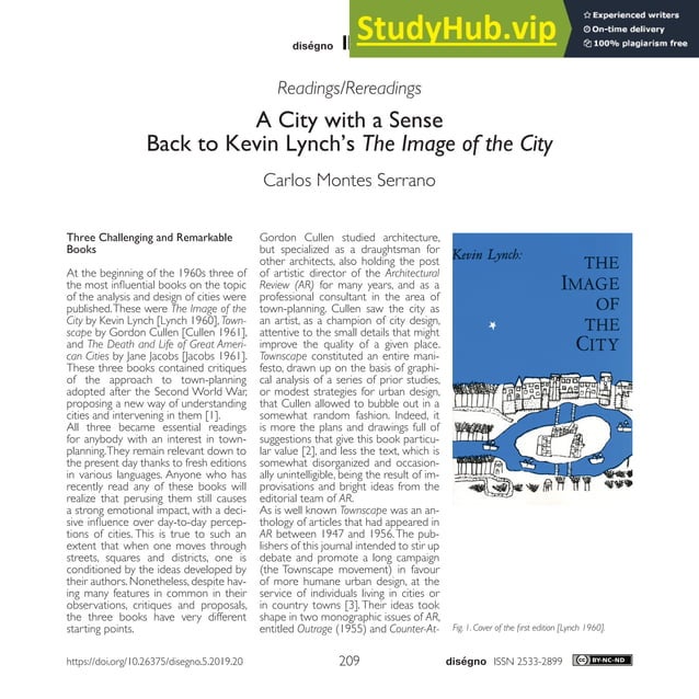 A City With A Sense. Back To Kevin Lynch S The Image Of The City | PDF ...