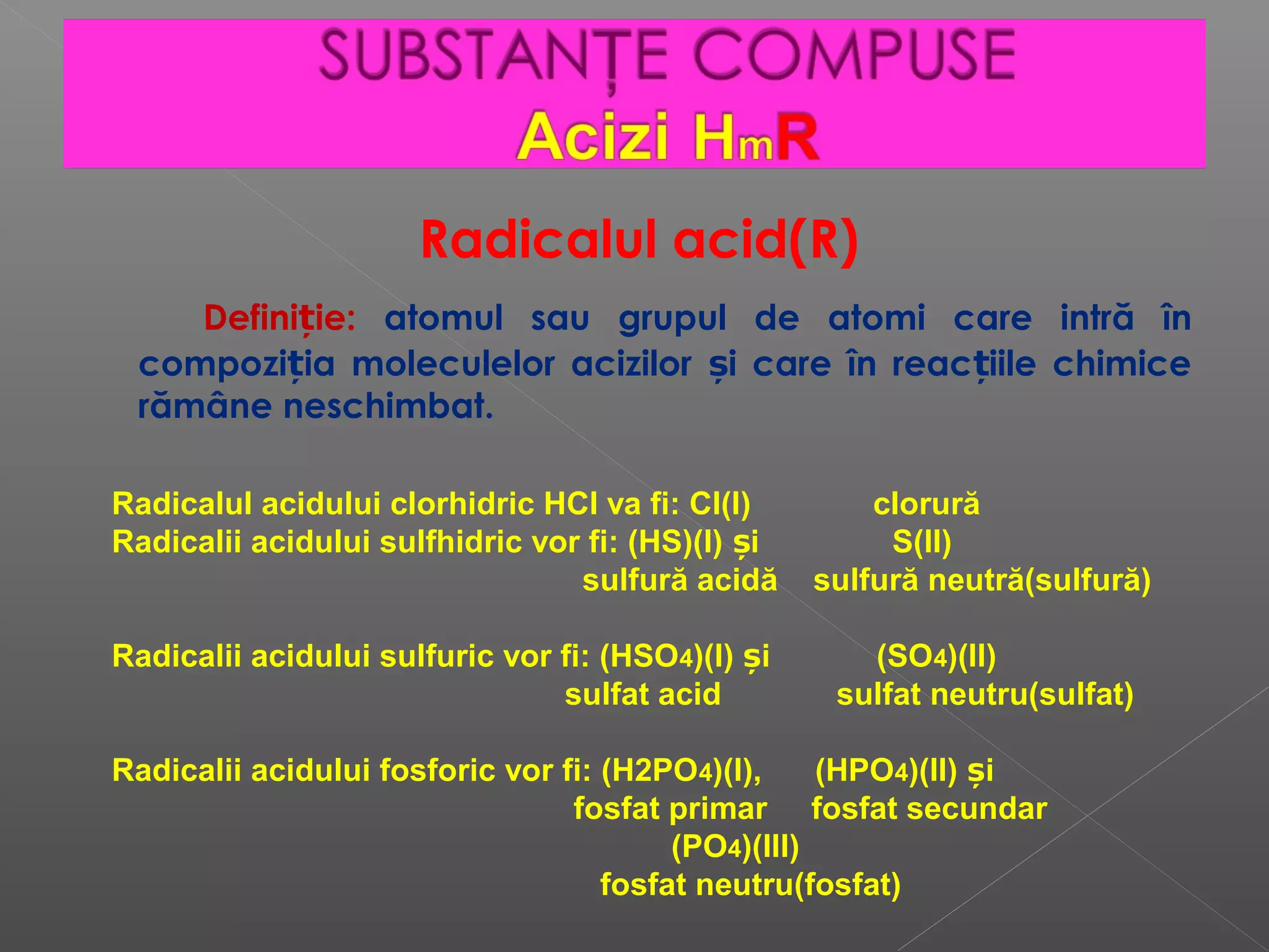 Acizi prezentare | PPT