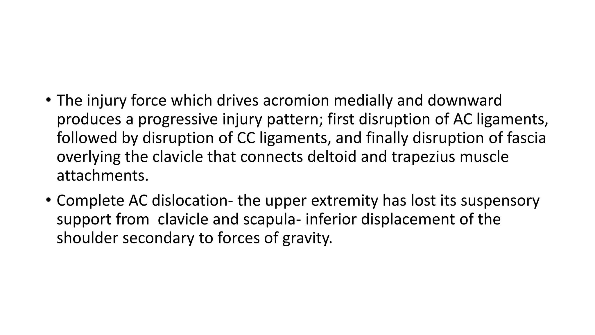 ACROMIOCLAVICULAR JOINT INJURY | PPTX
