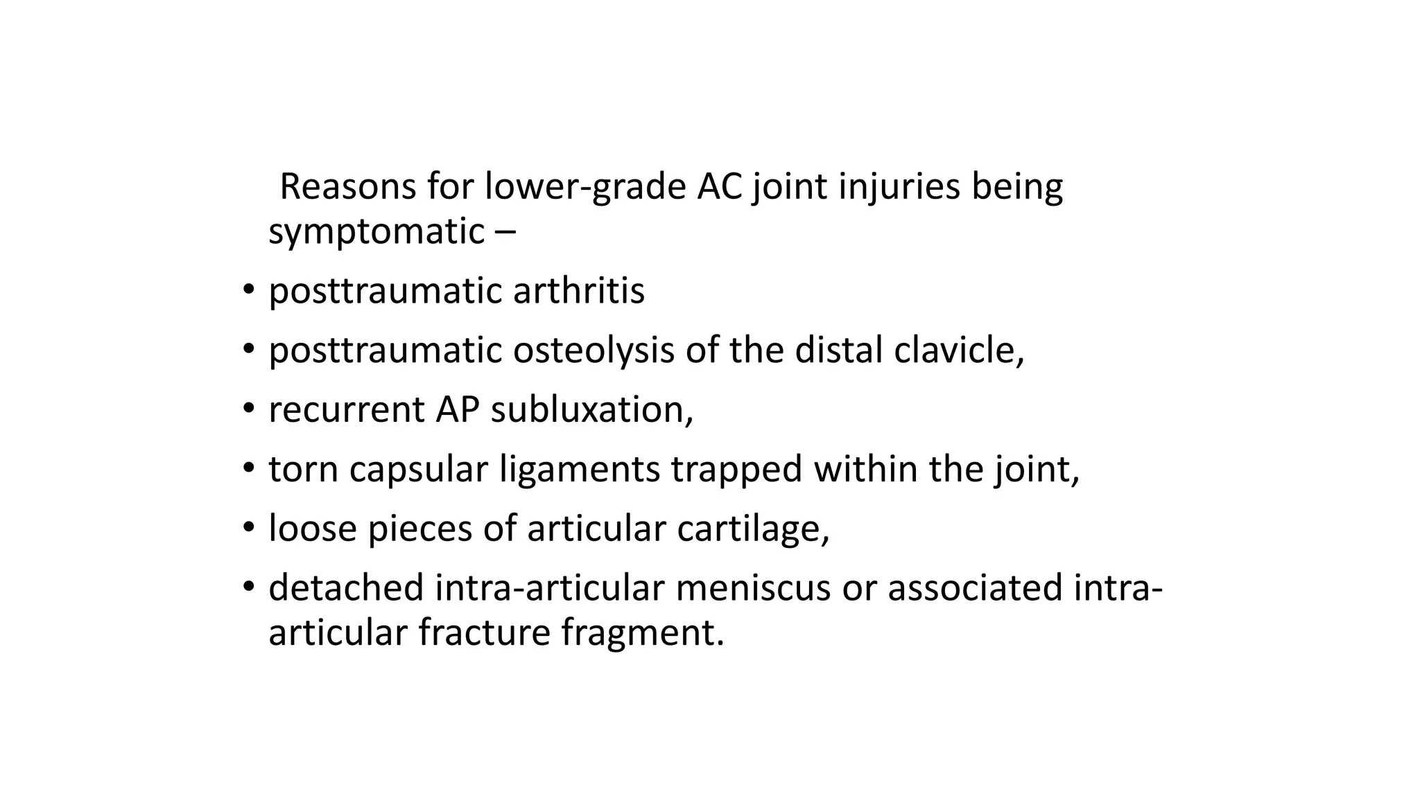 ACROMIOCLAVICULAR JOINT INJURY | PPTX