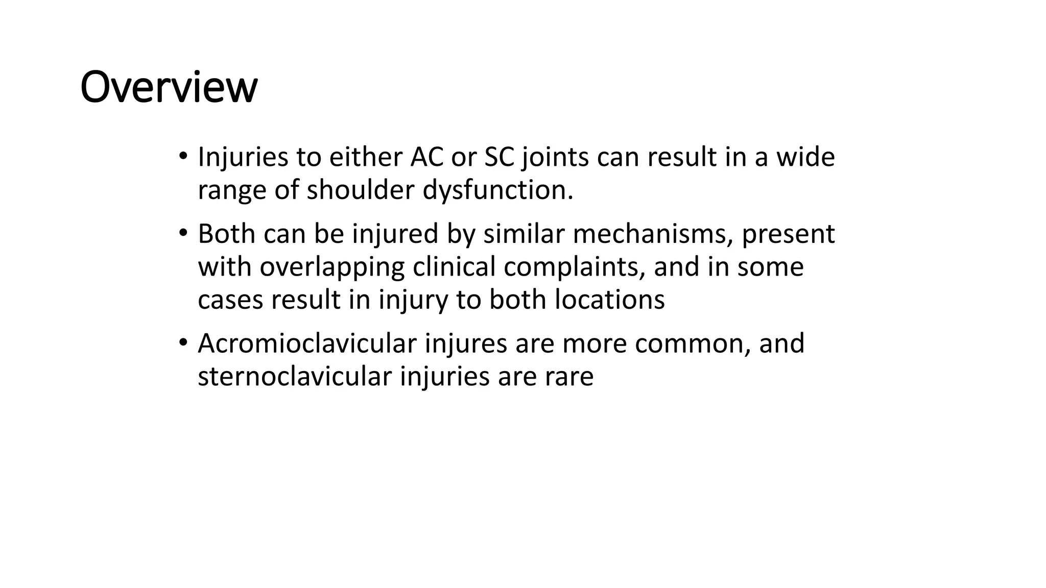 ACROMIOCLAVICULAR JOINT INJURY | PPTX