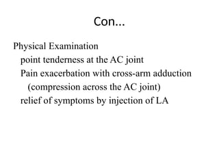 AC JOINT injury and management of principle | PPT
