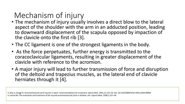 AC Joint Dislocation .pptx | Death, Injury, or Military Conflict ...