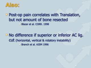 ACJ revision surgery for failed reconstructions and excisions | PDF