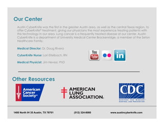 Austin CyberKnife: Lung Cancer Awareness Month | PDF