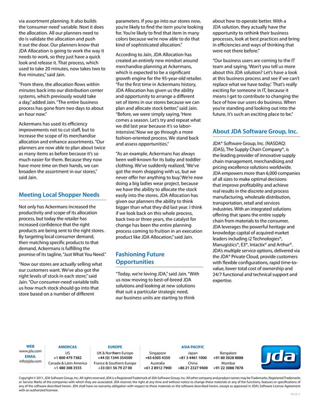 Allocating in Style: Across More Than 450 Stores, Ackermans Meets ...