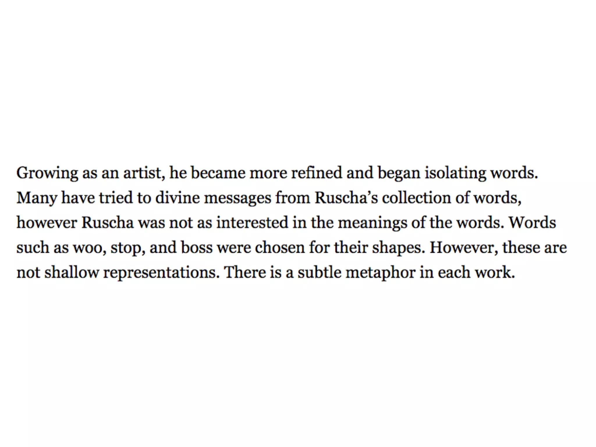 Ed Ruscha: Understanding His Words | PDF | Modern Art | Fine Art