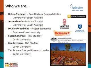 IBEC 2012 Tim Acker: CRC-REP Art Economies project | PPTX