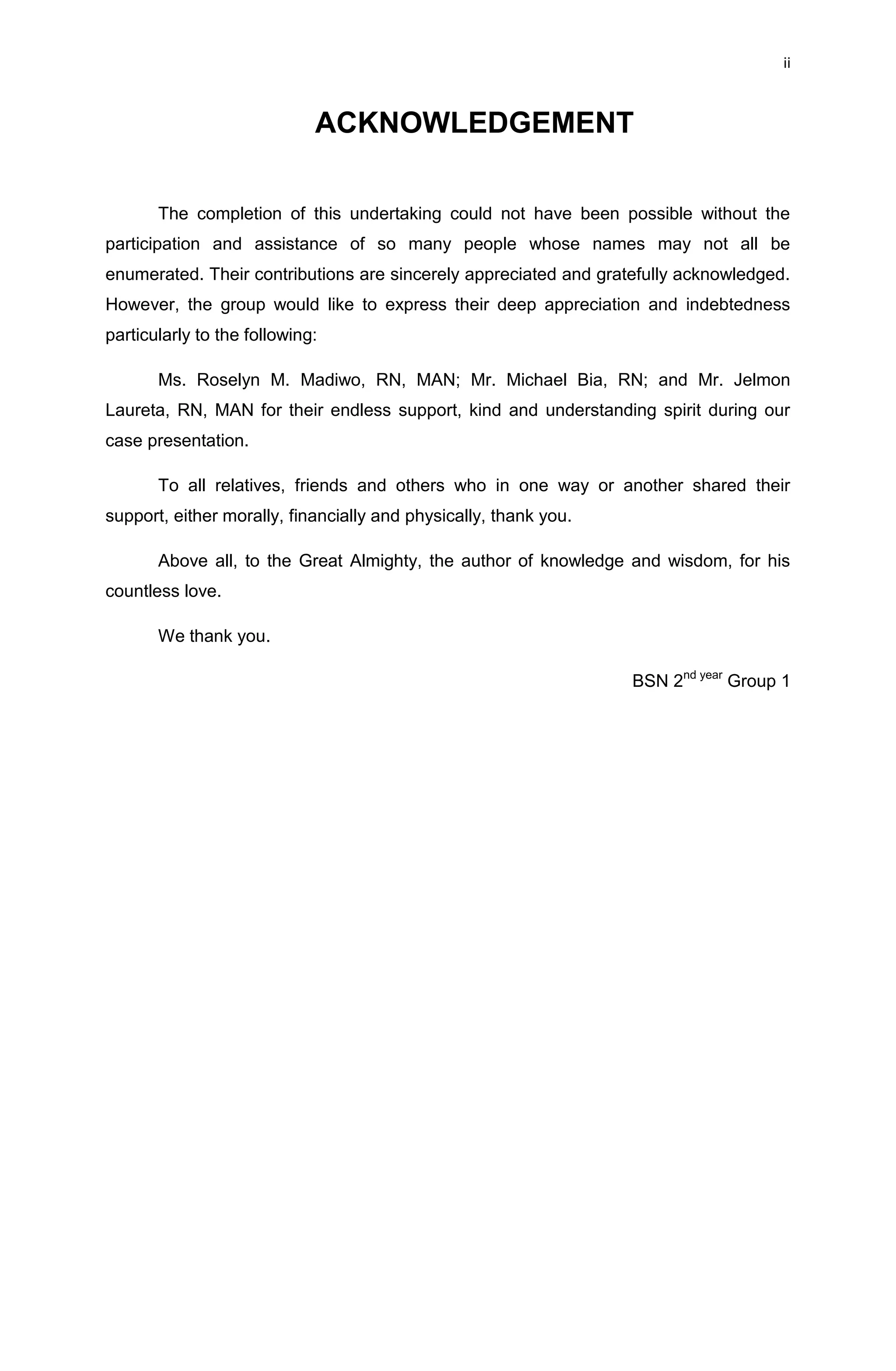 Acknowledgement | DOCX