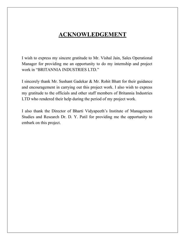 Acknowledgement acknowledgement