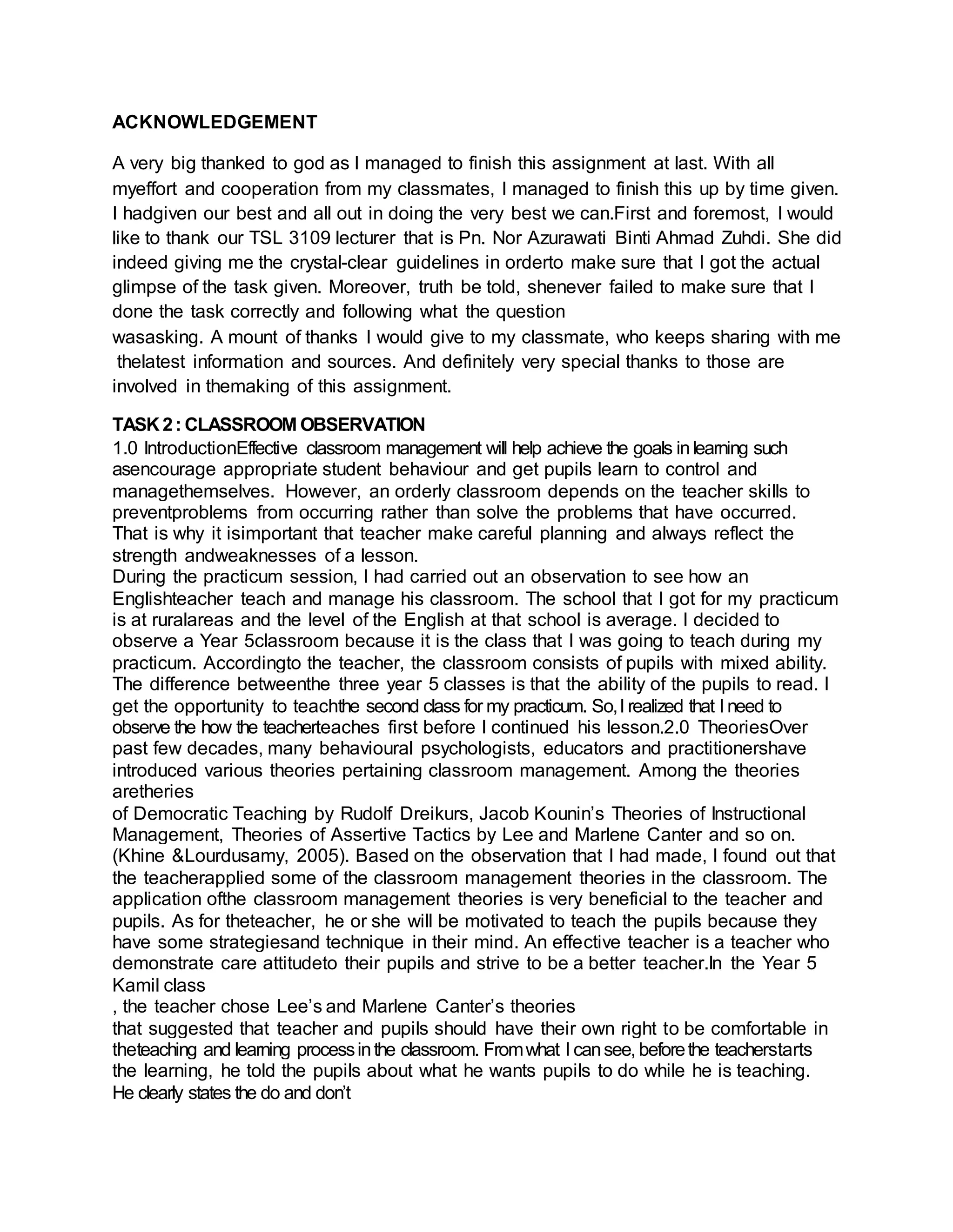 Acknowledgement | PDF