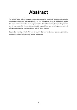 Report Internship | DOCX | Business | Business and Finance