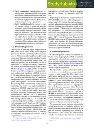 Acknowledgement Entity Recognition In CORD-19 Papers | PDF