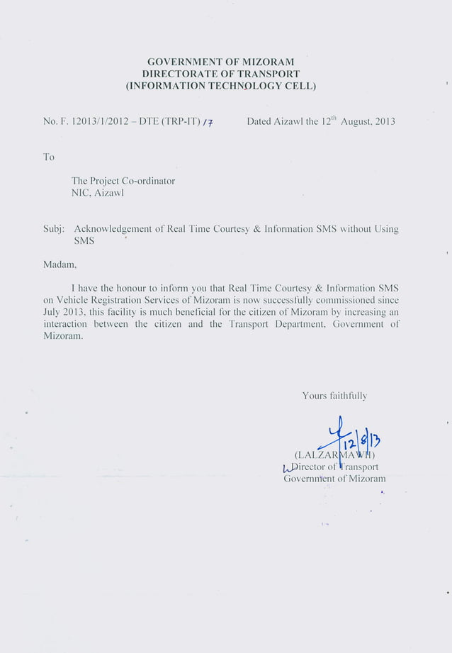 Acknowledgement letter | PDF | Graphics Software | Computer Software and Applications