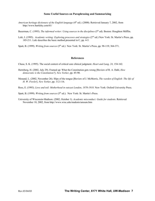 Acknowledging sources apa | PDF