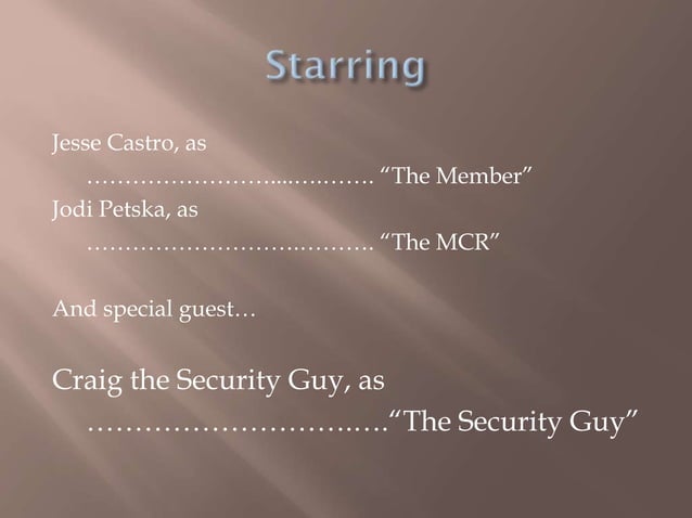 Acknowledging the customer! | PPTX