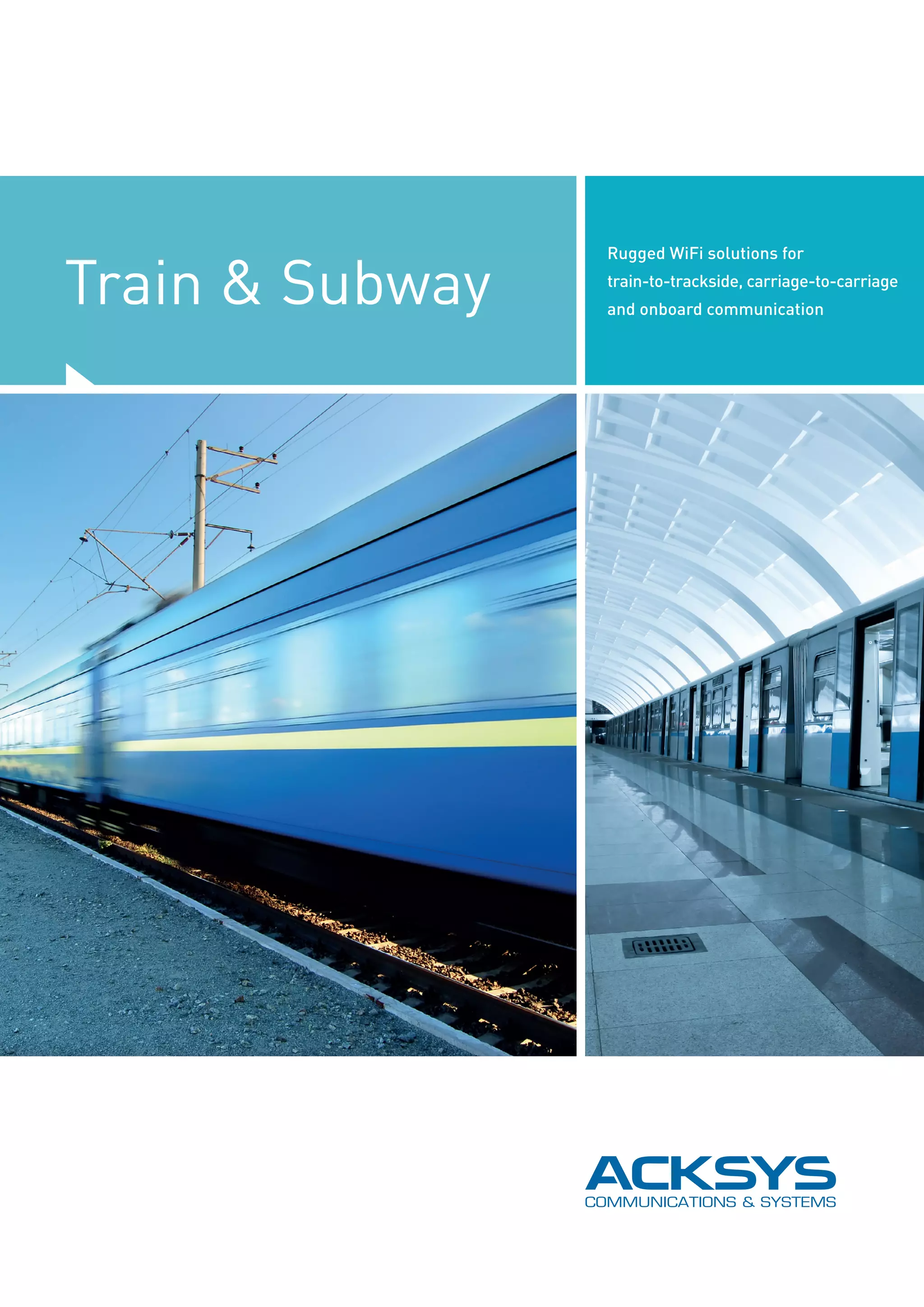 Acksys wireless connectivity train subway market portfolio | PDF