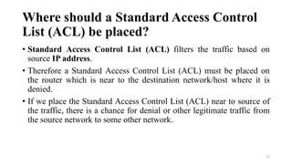 Access Control List (ACL) | PPTX