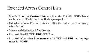 Access Control List (ACL) | PPTX