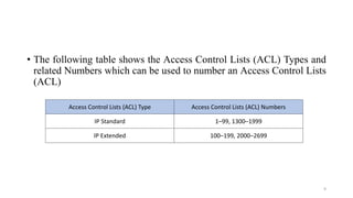 Access Control List (ACL) | PPTX
