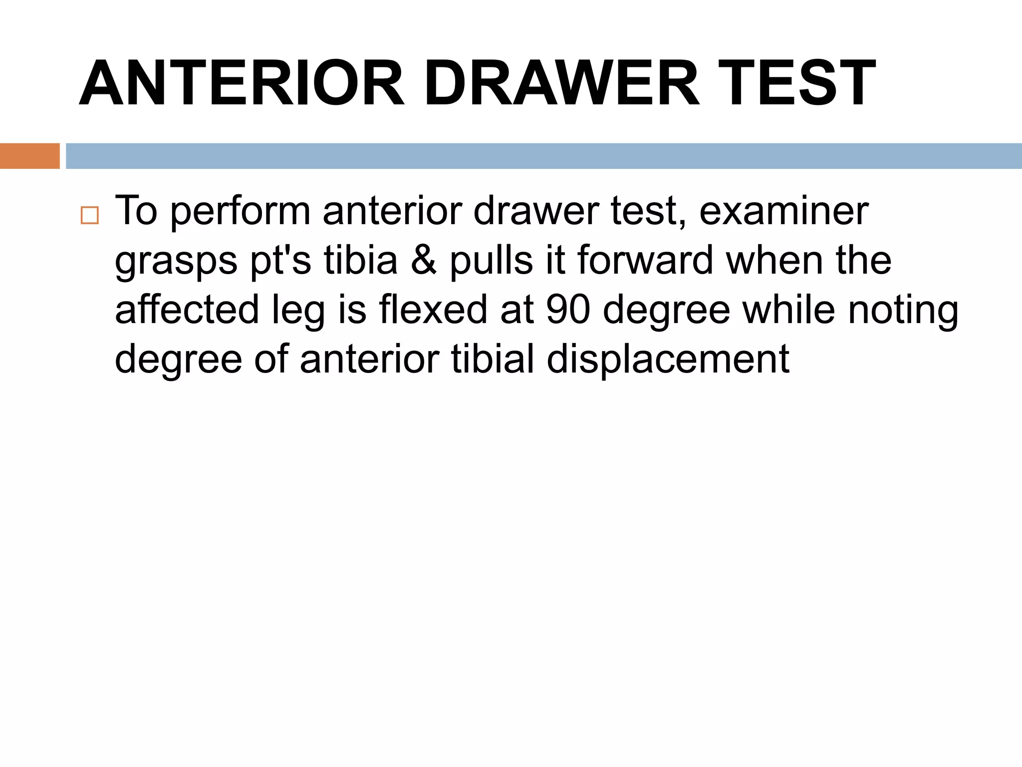 Anterior cruciate ligament-Injury & management | PPTX