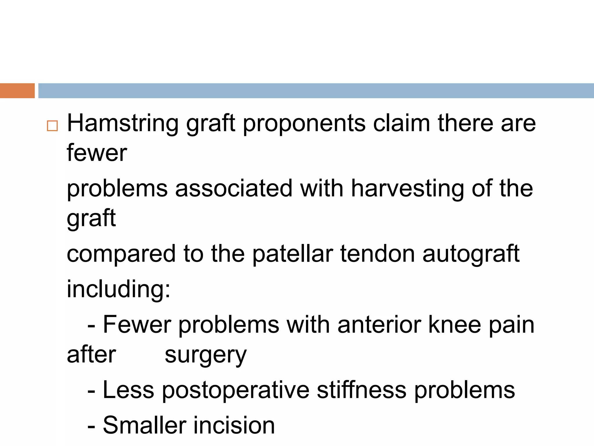 Anterior cruciate ligament-Injury & management | PPTX