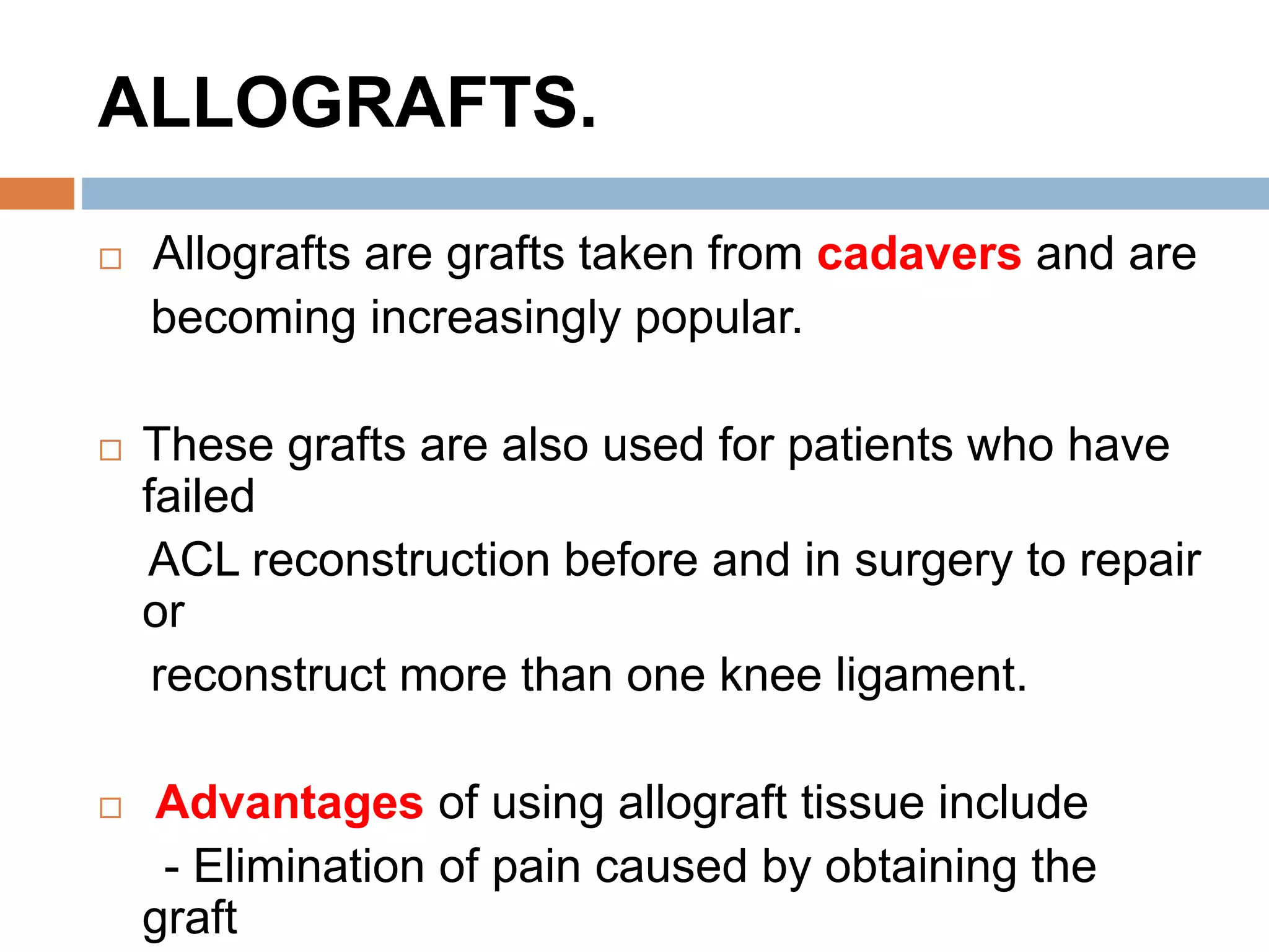 Anterior cruciate ligament-Injury & management | PPTX