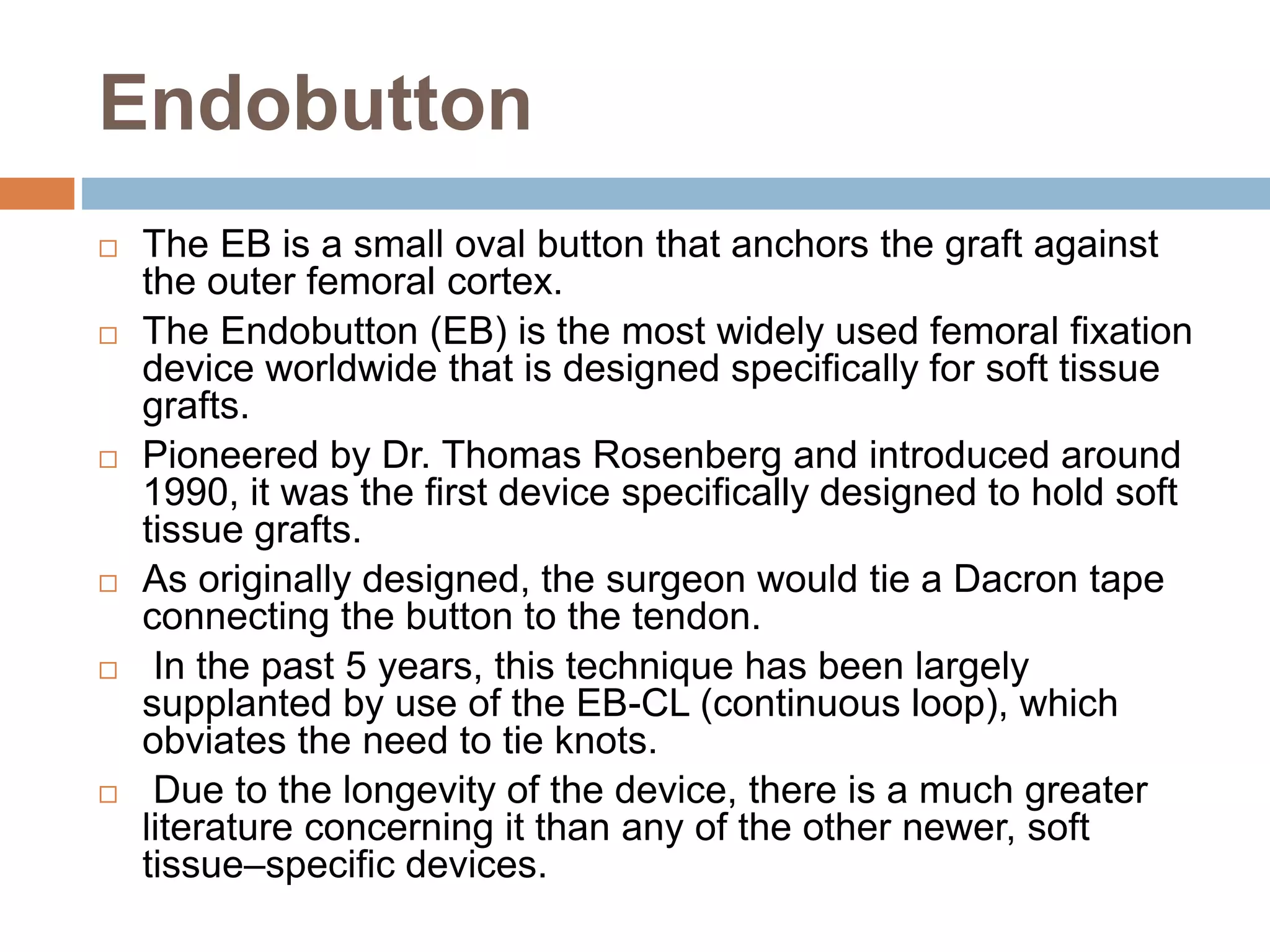 Anterior cruciate ligament-Injury & management | PPTX