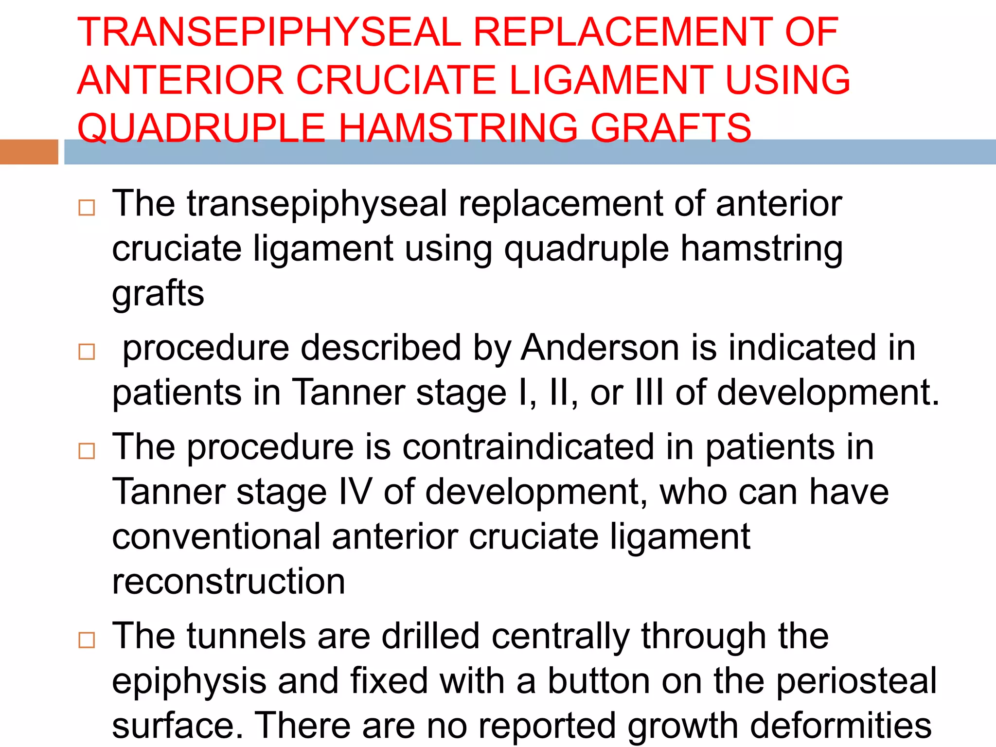Anterior cruciate ligament-Injury & management | PPTX