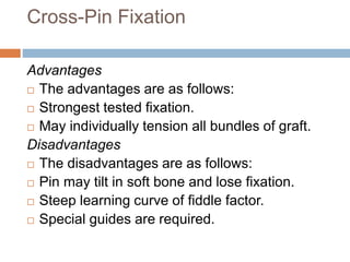 Anterior cruciate ligament-Injury & management | PPTX