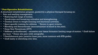 ANTERIOR CRUCIATE LIGAMENT RECONSTRUCTION | PPTX