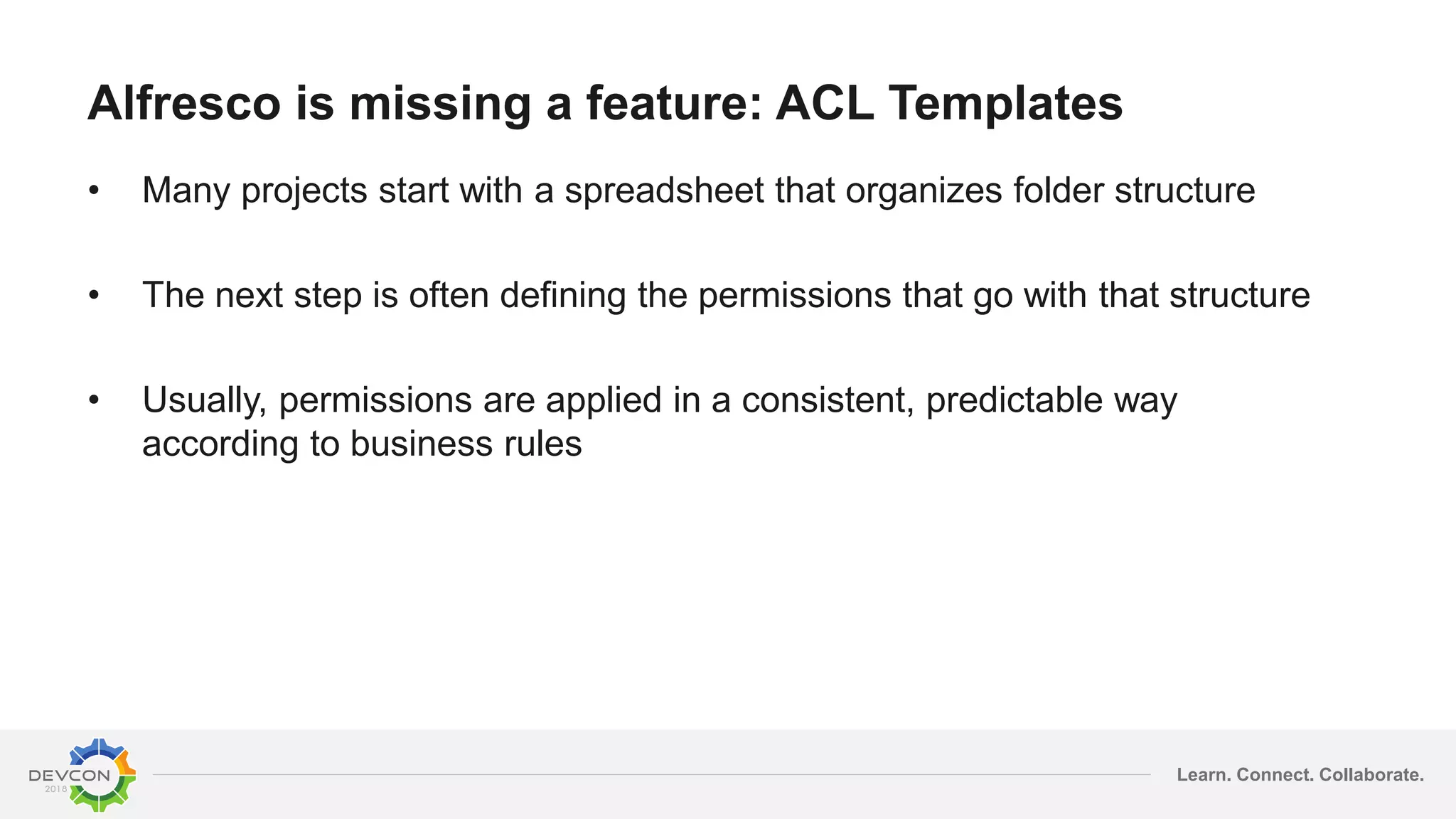 Flexible Permissions Management with ACL Templates | PPTX