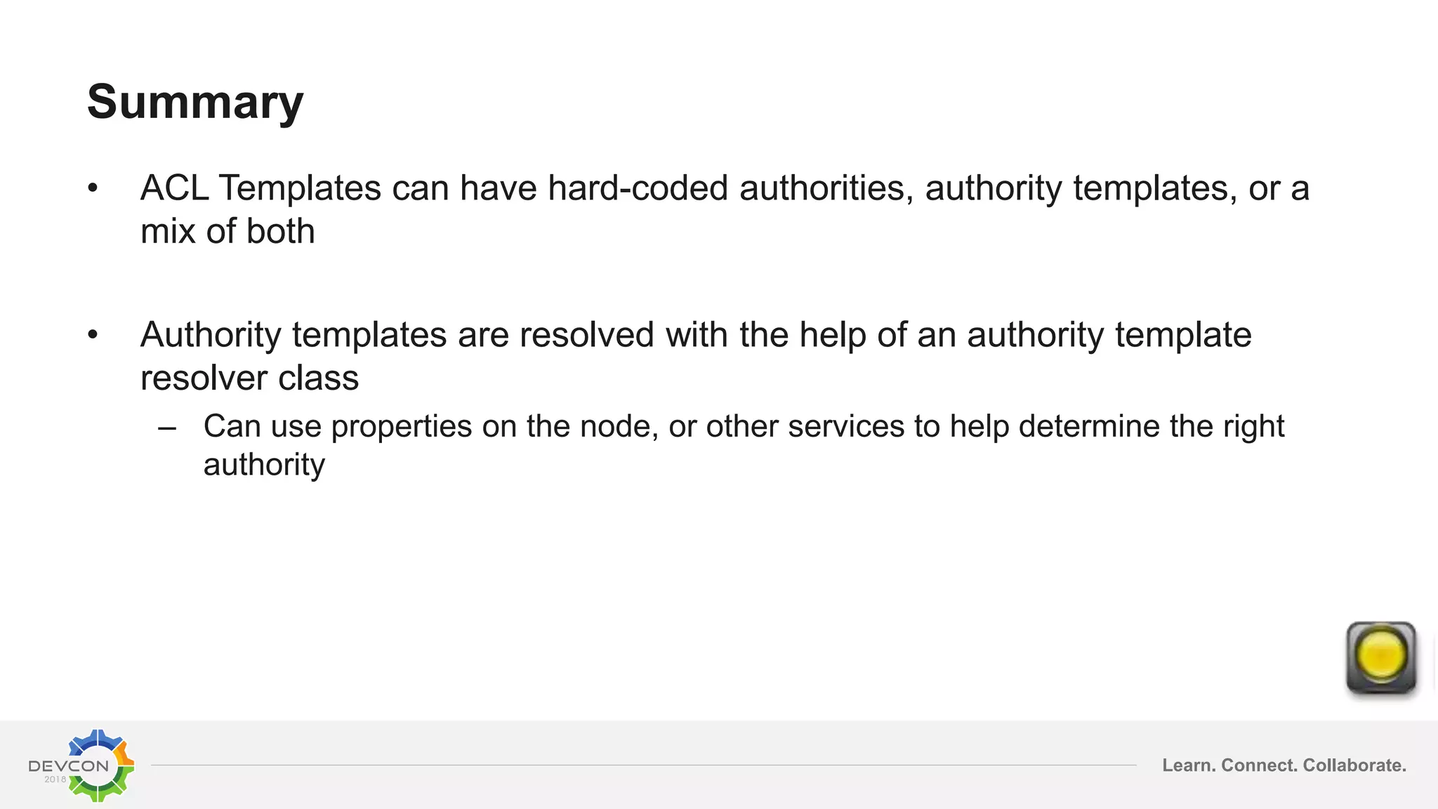 Flexible Permissions Management with ACL Templates | PPTX
