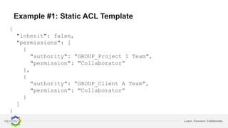 Flexible Permissions Management with ACL Templates | PPTX