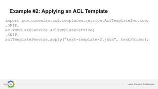 Flexible Permissions Management with ACL Templates | PPTX