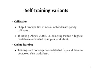 Strong Baselines for Neural Semi-supervised Learning under Domain Shift | PPT