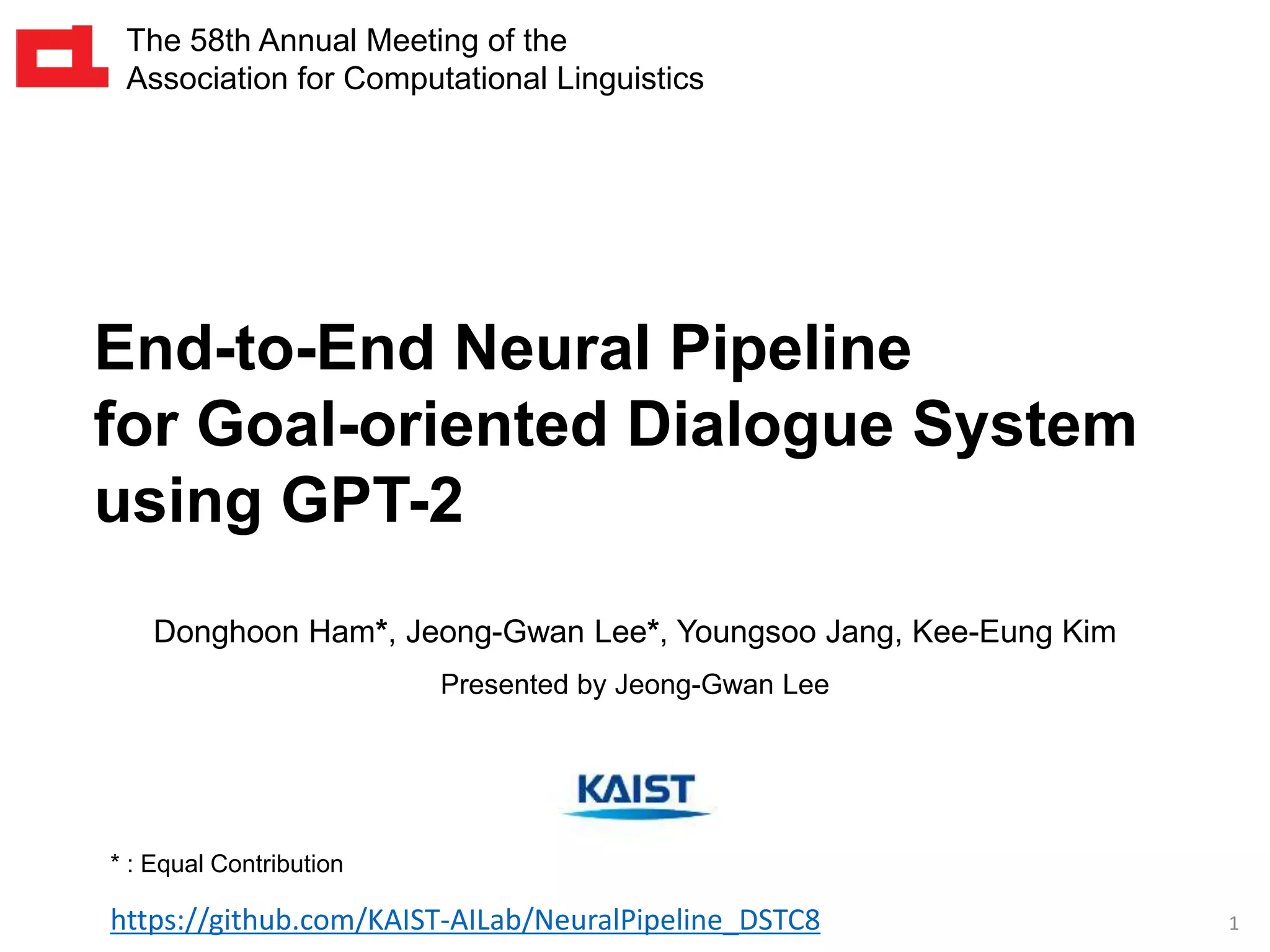 End To End Neural Pipeline For Goal Oriented Dialogue System Using Gpt 2 Pptx Bed
