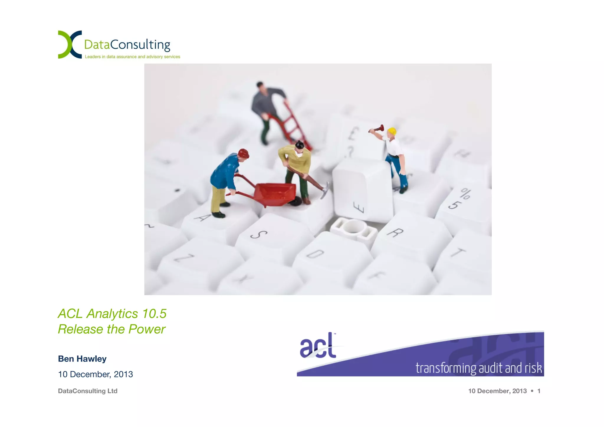 Acl Analytics10.5 New Features | PPT