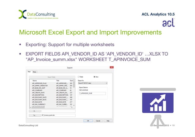 Acl Analytics10.5 New Features | PPT