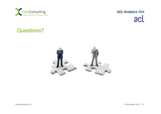 Acl Analytics10.5 New Features | PPT