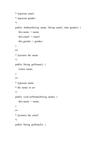 A class called Book is designed as shown in the class diagram. It co.docx