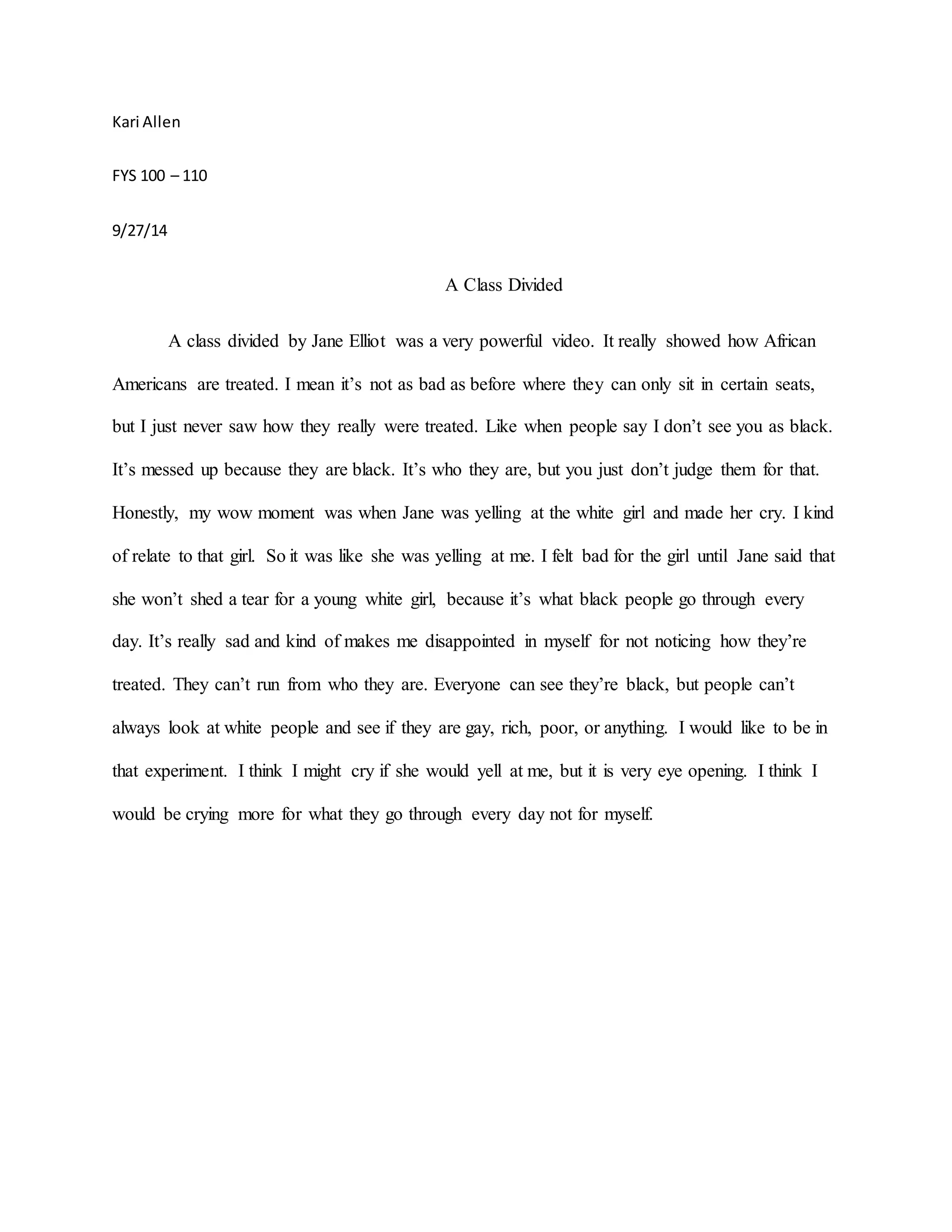 A class divided | PDF