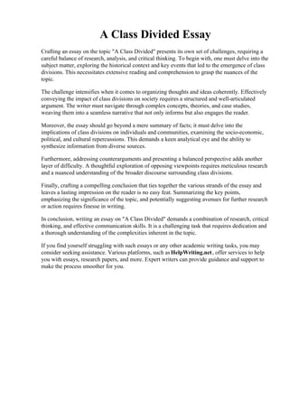 A Class Divided Essay.pdf