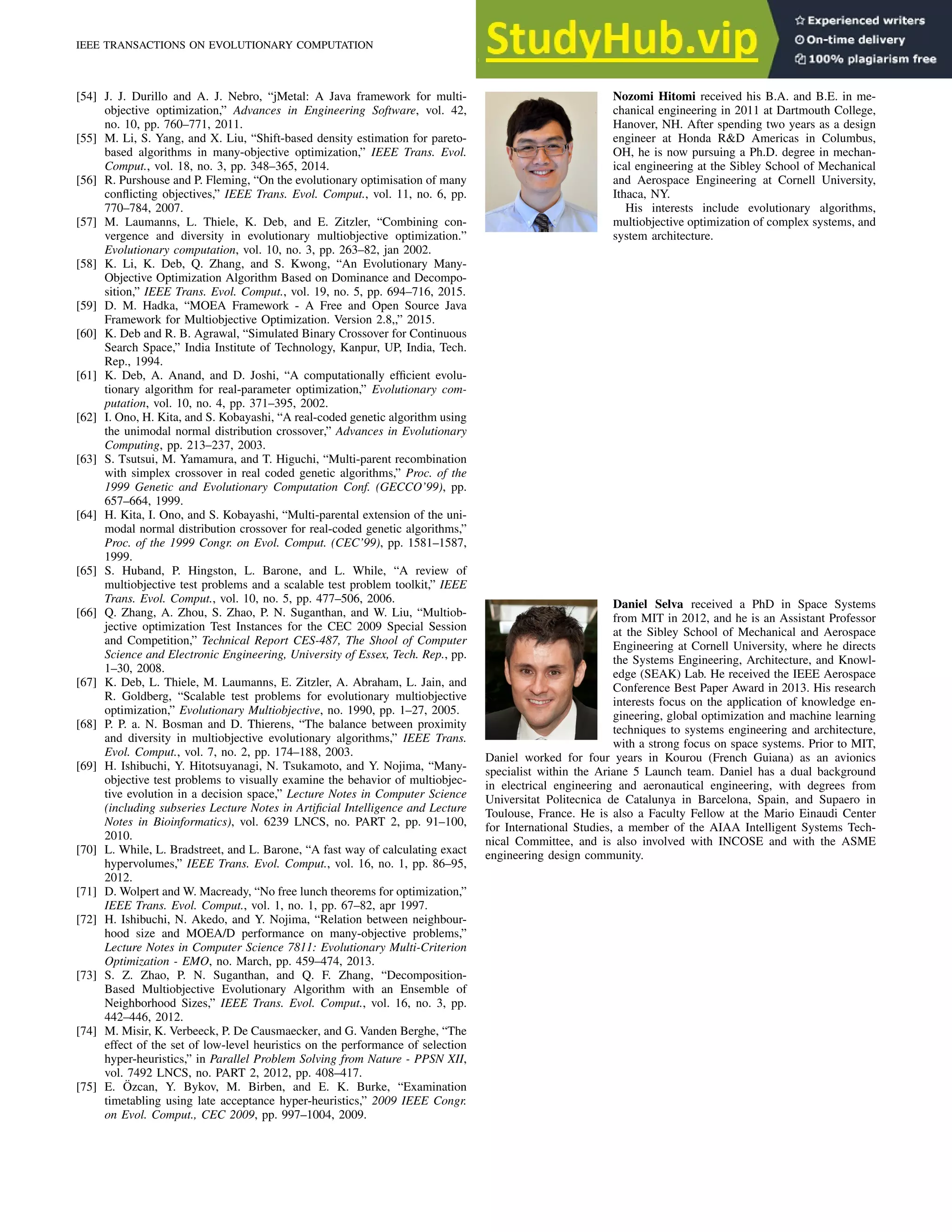 A Classification And Comparison Of Credit Assignment Strategies In Multiobjective Adaptive ...