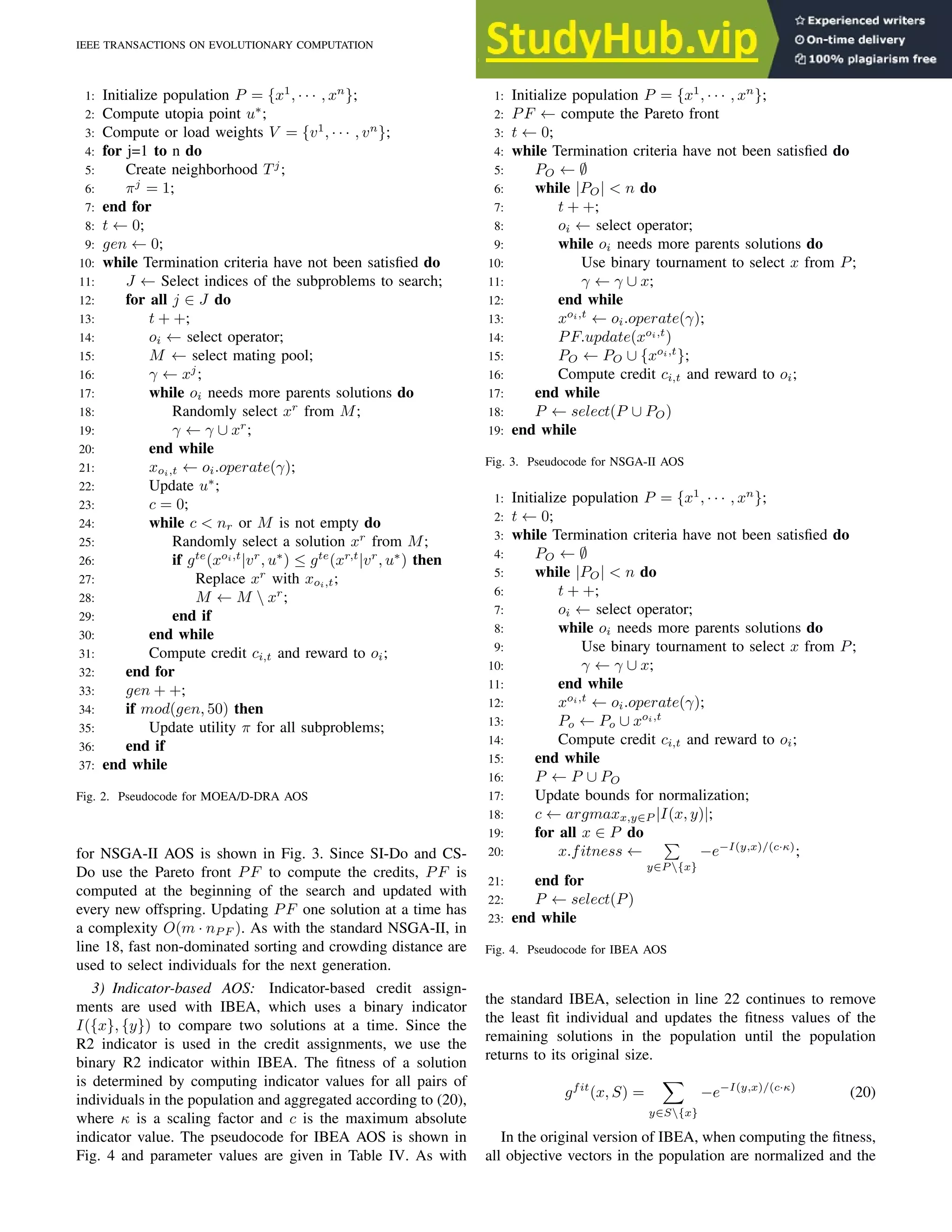 A Classification And Comparison Of Credit Assignment Strategies In Multiobjective Adaptive ...
